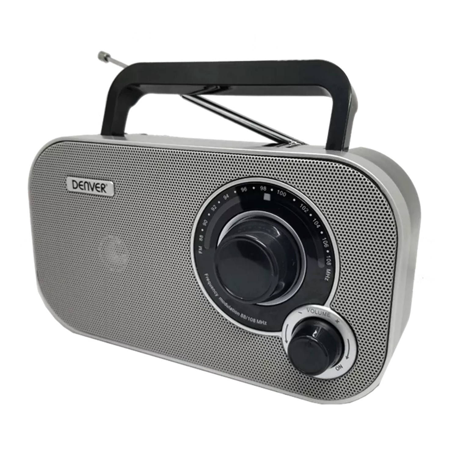 Denver Tr 51 Radio Fm Avec Tuning Analogique Gris